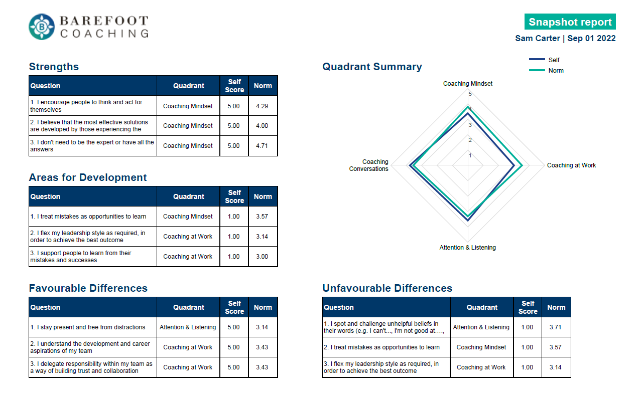 Leader as Coach - Barefoot Coaching
